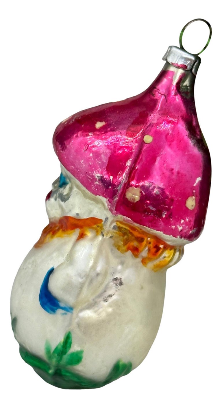 Rare Mushroom, Clown and Boy Head Christmas Ornament Vintage, 1930s For ...
