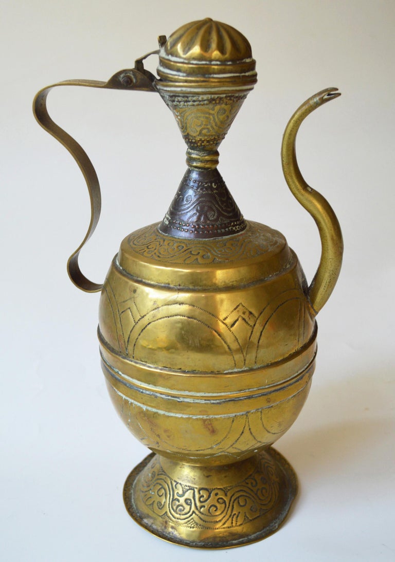 Rare Nupe Ewer Nigeria African Islamic Art Metal work at 1stDibs
