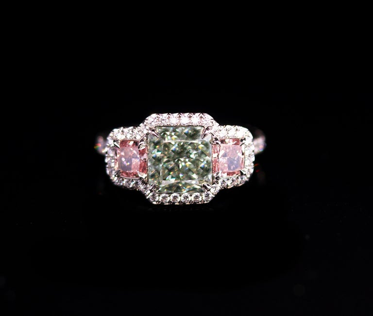 Rare and One-of-a-kind, GIA Certified, Natural Fancy Intense Green ...