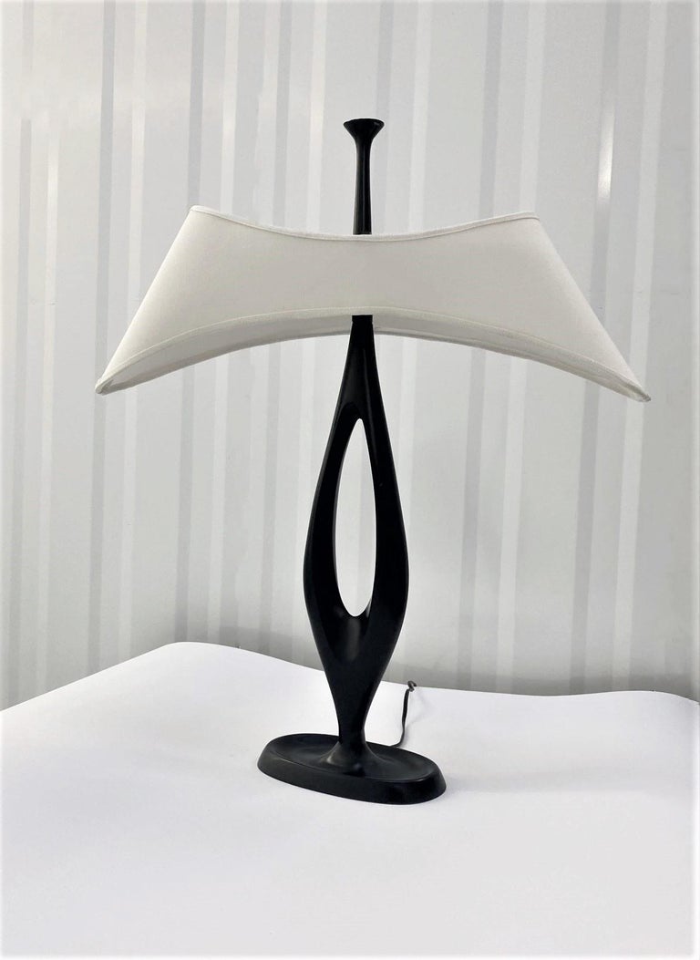 Rare One of Two Table Lamps by Max Ingrand for Fontana Arte, 1955-1956 ...