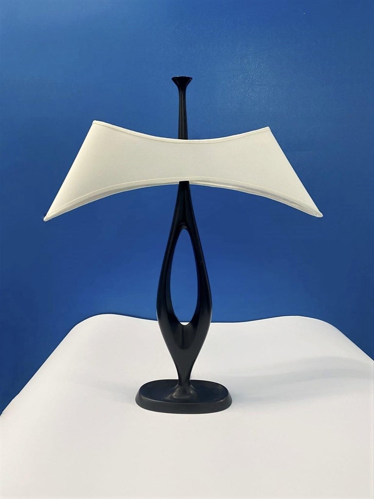 Rare One of Two Table Lamps by Max Ingrand for Fontana Arte, 1955-1956 ...
