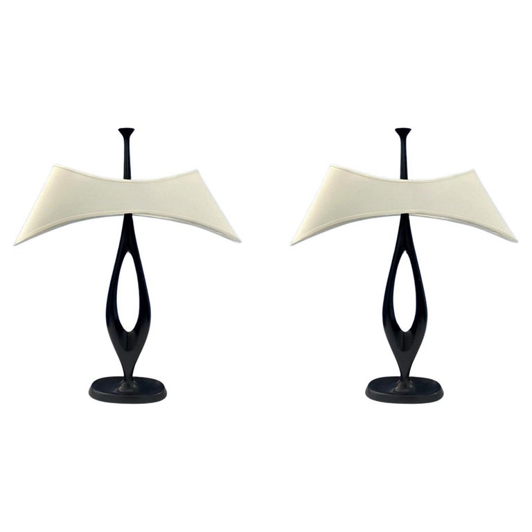 Rare One of Two Table Lamps by Max Ingrand for Fontana Arte, 1955-1956 ...