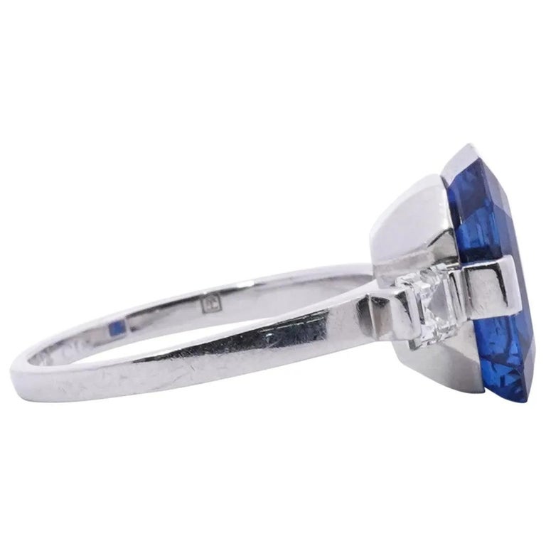 Rare Original 6.50ct Gorgeous GRAFF Natural Burmese Blue Sapphire ...