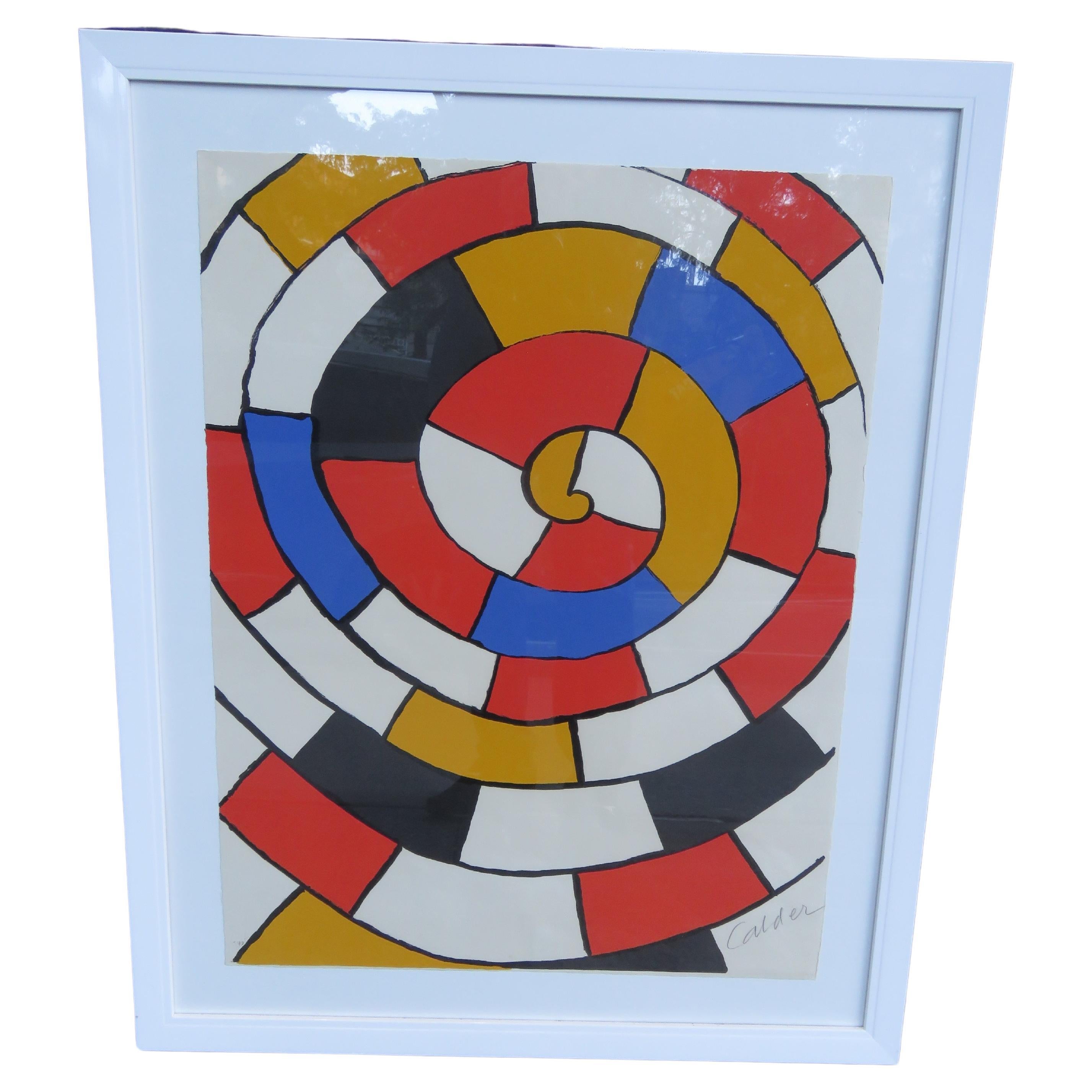 Alexander Calder Color Clown Lithograph at 1stDibs