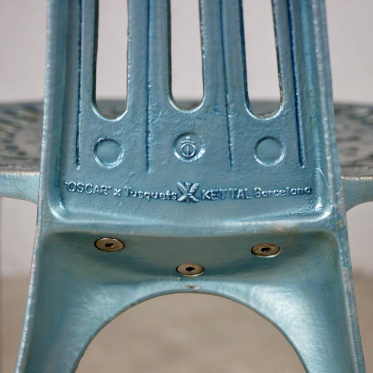 Rare Oscar Cast Aluminium Chair by Oscar Tusquets Blanca for Kettal ...