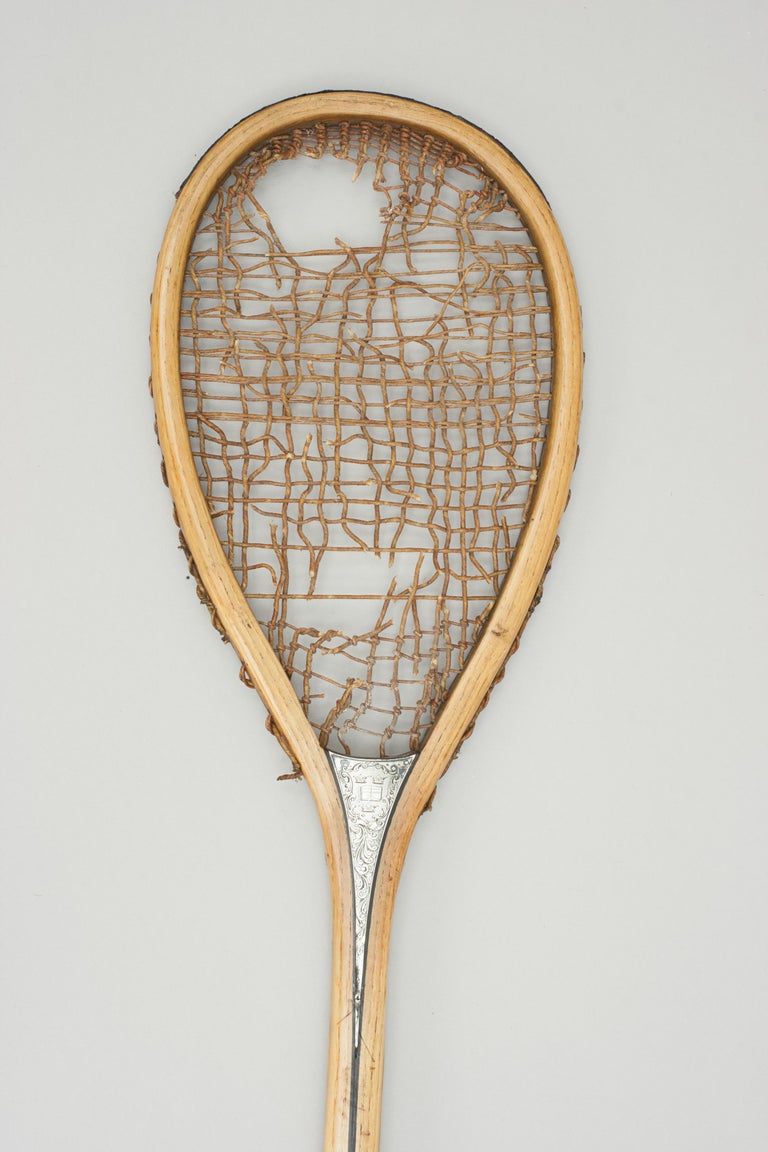 Oxford University Prize Racquets Racket 1857 Silver Mounted at 1stDibs