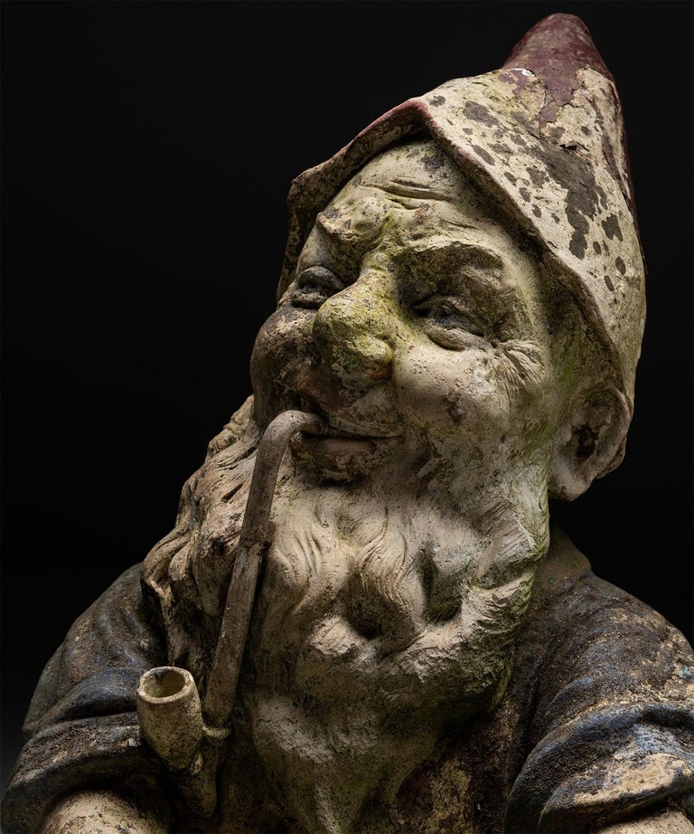 Rare Painted Terracotta Gnome by Johann Maresch, Austria, Circa 1900 at ...