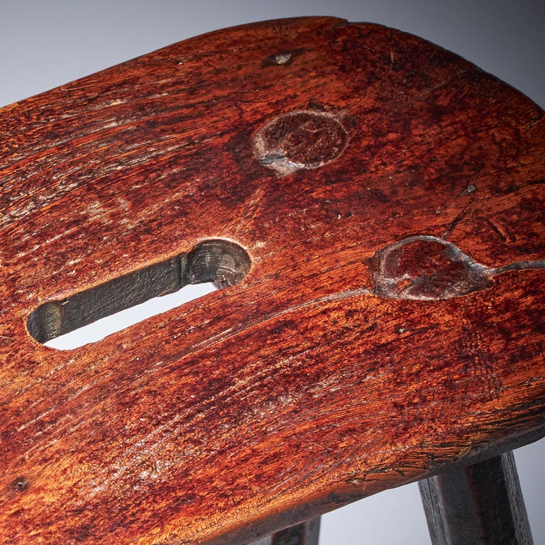 Rare Pair of 18th Century Vernacular Provincial Primitive Country Elm ...