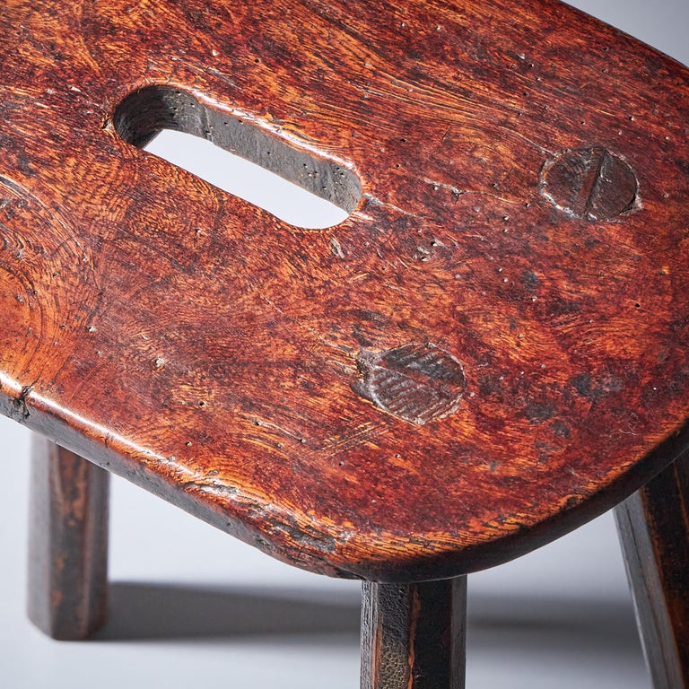 Rare Pair of 18th Century Vernacular Provincial Primitive Country Elm ...