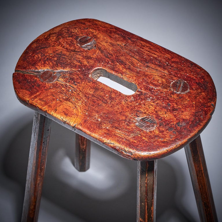 Rare Pair of 18th Century Vernacular Provincial Primitive Country Elm ...