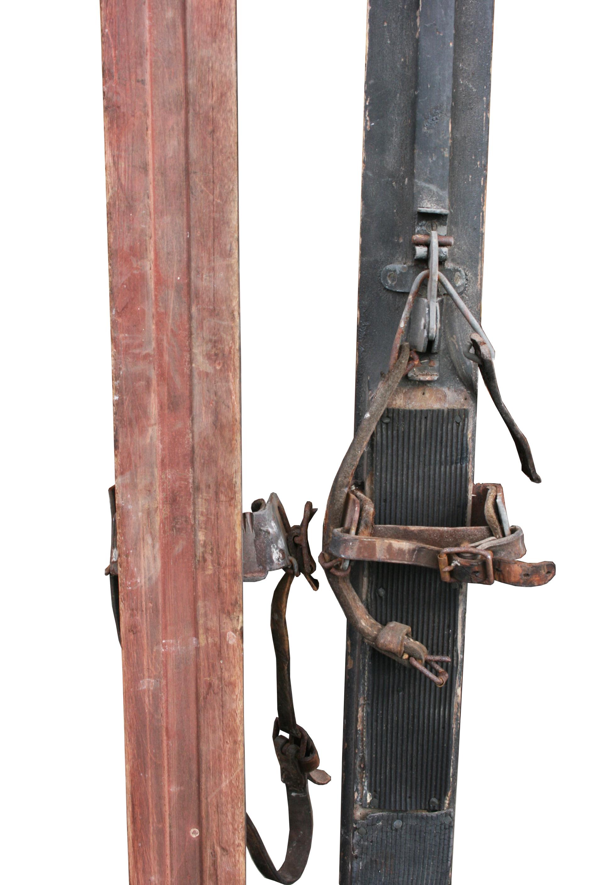 Rare Pair of 19th Century Antique Ski's, Scandinavian Wintersport at ...