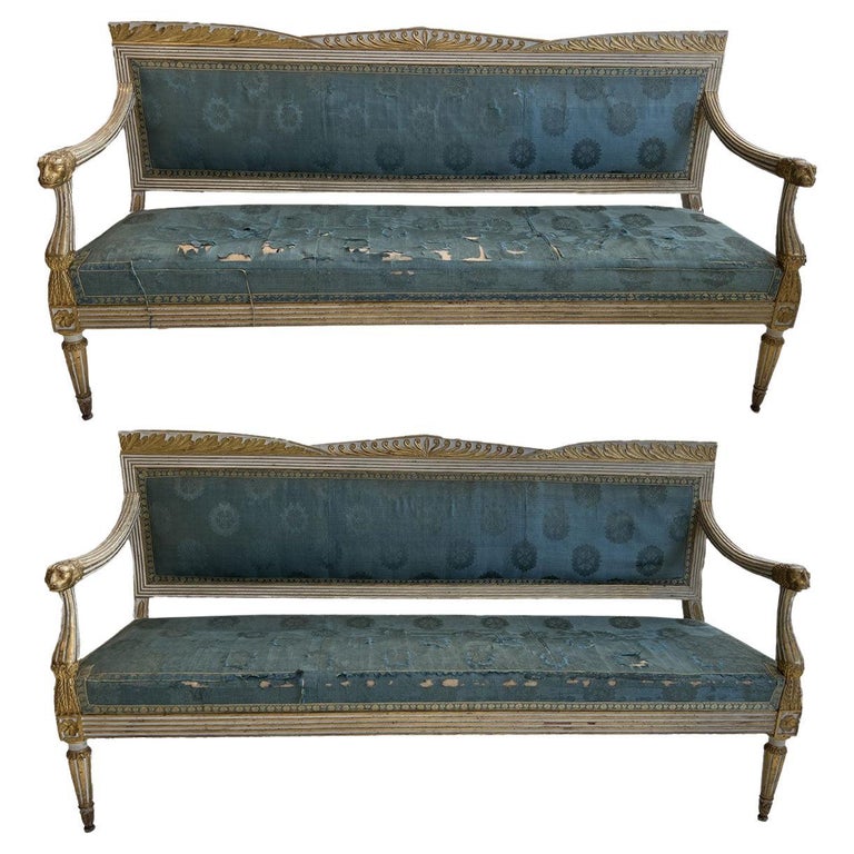 Rare Pair of 1st Empire Benches from Parma at 1stDibs