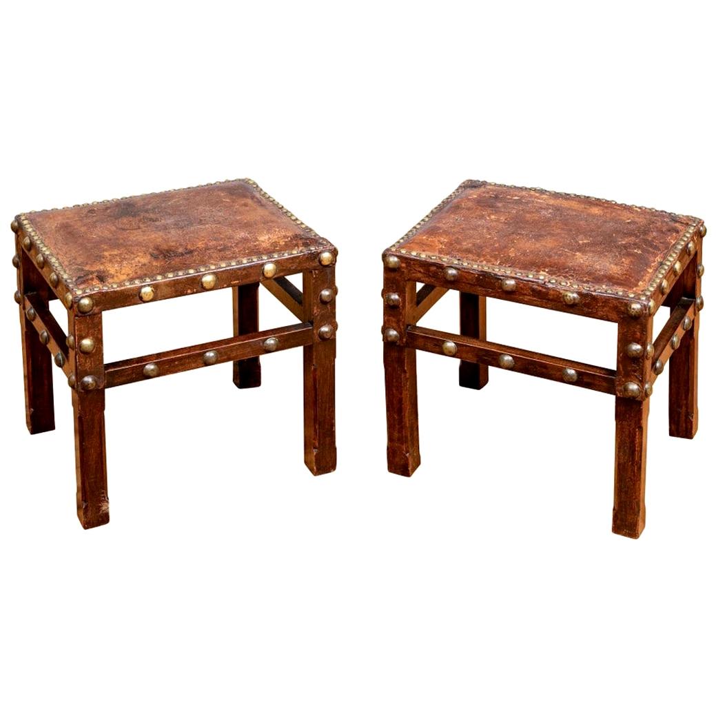 Antique Leather Banquette Stool, William IV, circa 1835 at 1stDibs