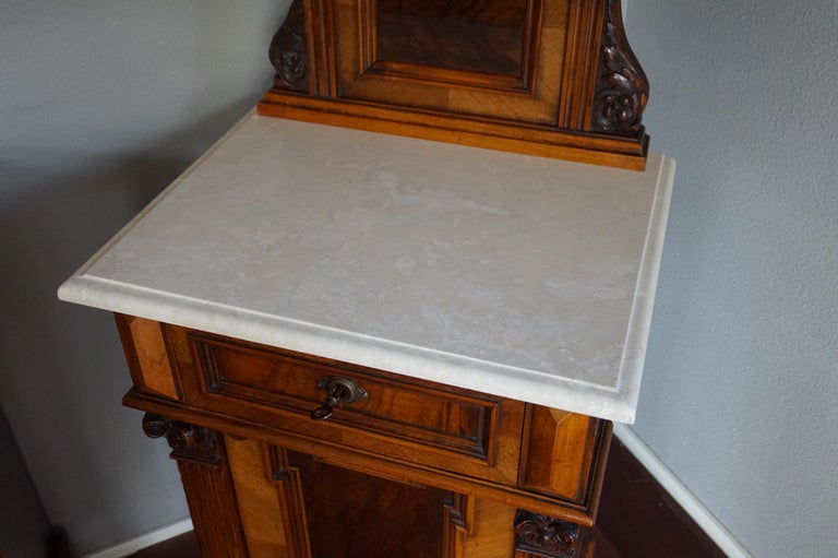 Rare Pair of Antique Victorian Night Stands / Bedside Cabinets with ...