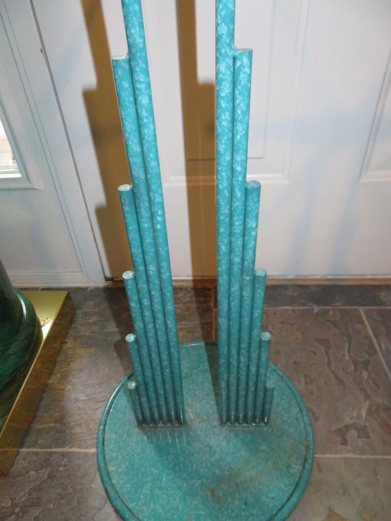 Rare Pair of Curtis Jere Memphis Style Side Tables Pedestals, Mid ...
