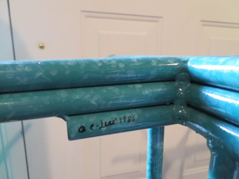 Rare Pair of Curtis Jere Memphis Style Side Tables Pedestals, Mid ...