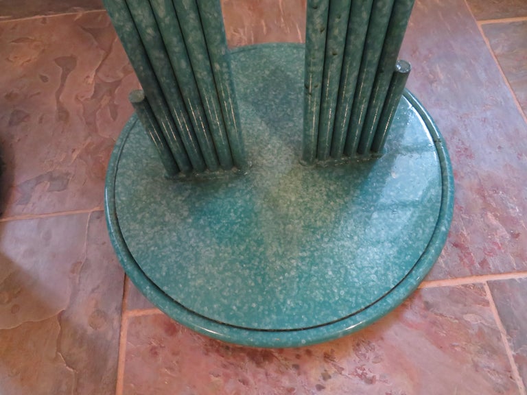 Rare Pair of Curtis Jere Memphis Style Side Tables Pedestals, Mid ...