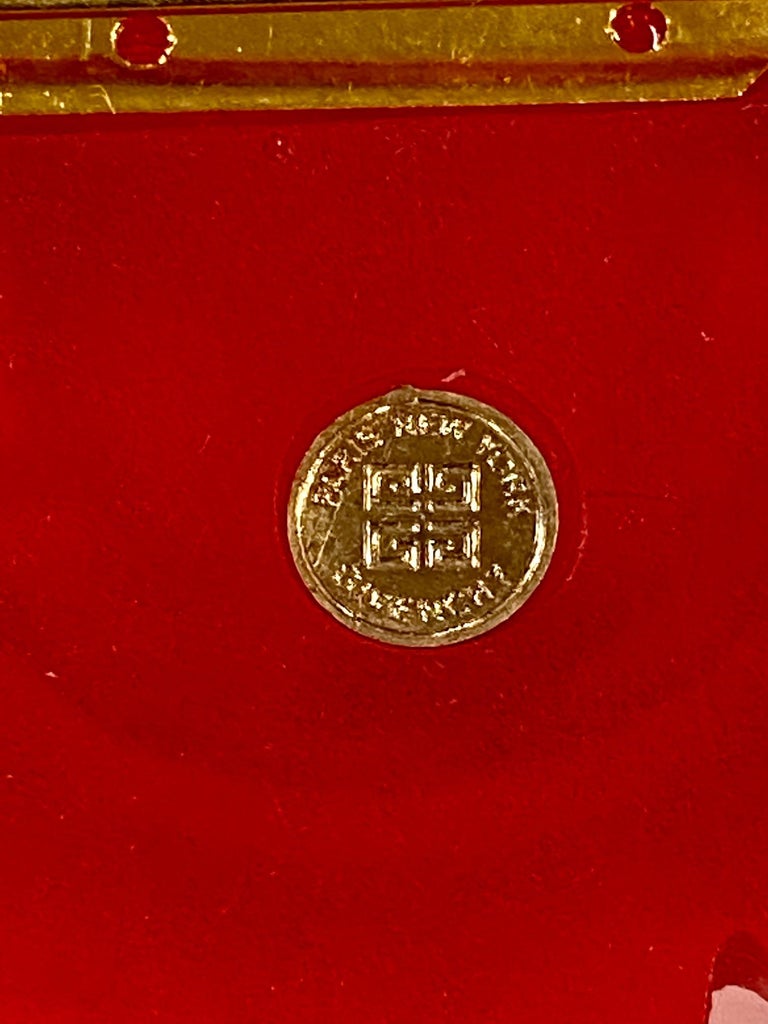 Rare Pair of Givenchy 1980 /90s Resin and Gold Brooches For Sale at 1stDibs