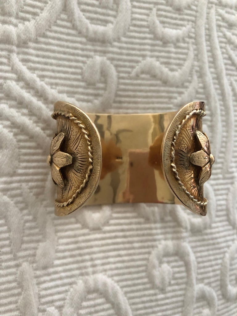Rare Pair of Gypsy Cuff Bracelet at 1stDibs