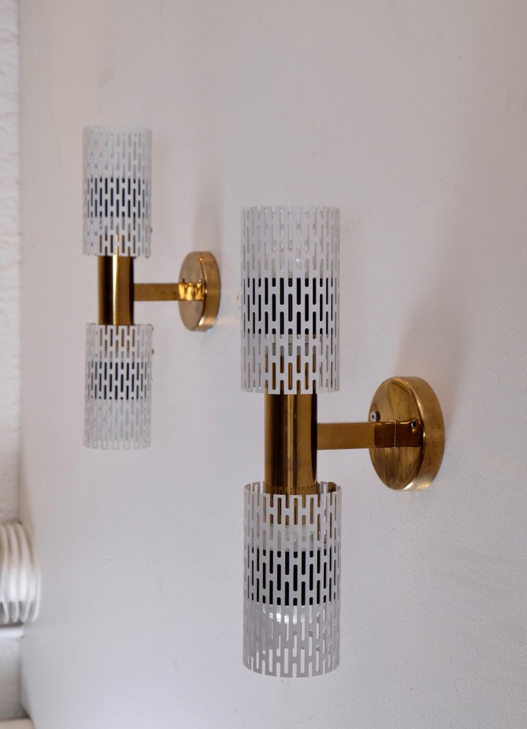 Rare Pair of Harald Notini Wall Lamps for Böhlmarks, 1950s For Sale at ...