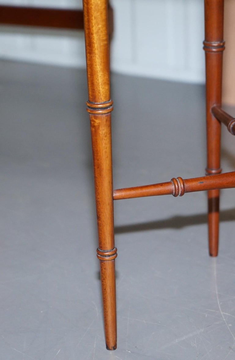 Rare Pair of Military Campaign Side Tables with Two Folded Round Tables ...