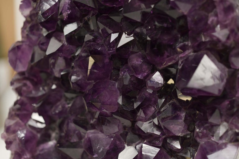 Pair of Natural Amethyst Lamps by Phoenix For Sale at 1stDibs