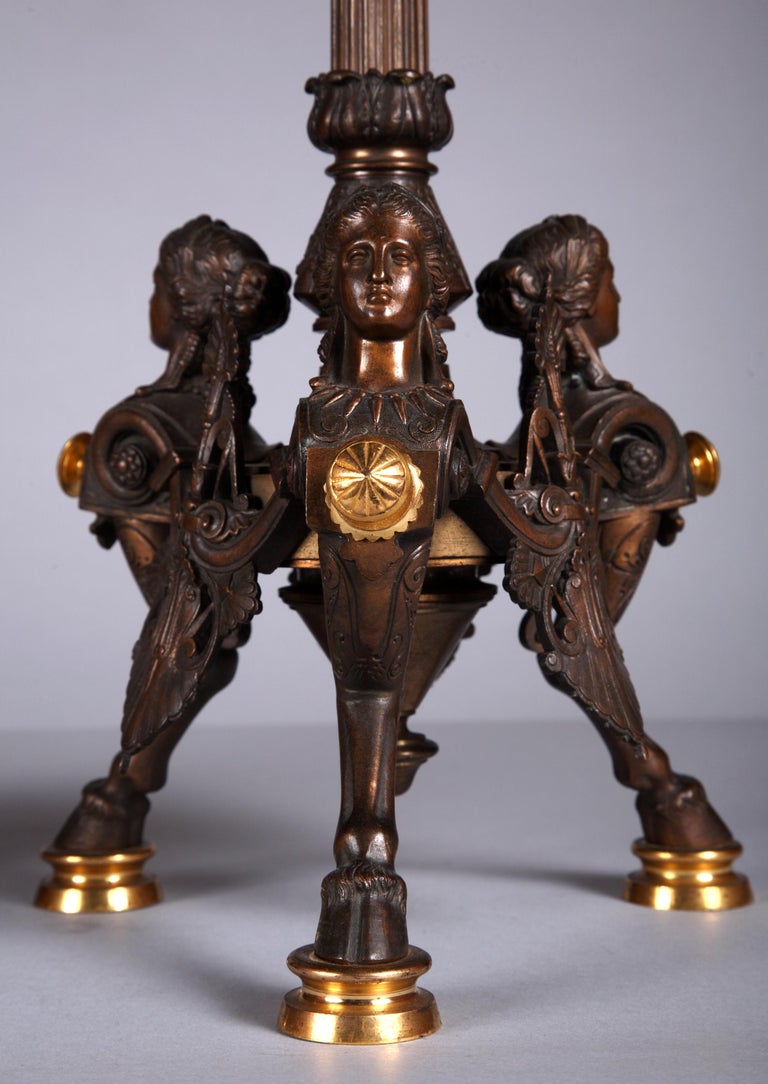 Rare Pair of Neo-Greek Candelabra Attributed to F. Barbedienne at 1stDibs