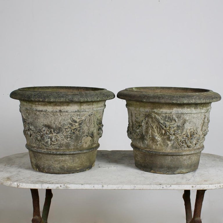 Rare Pair of Pulham of Broxbourne Terracotta Garden 'Cirencester' Pots ...