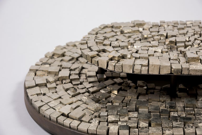 Rare Pair of Pyrite Stones Wall Light by Georges Mathias For Sale at ...