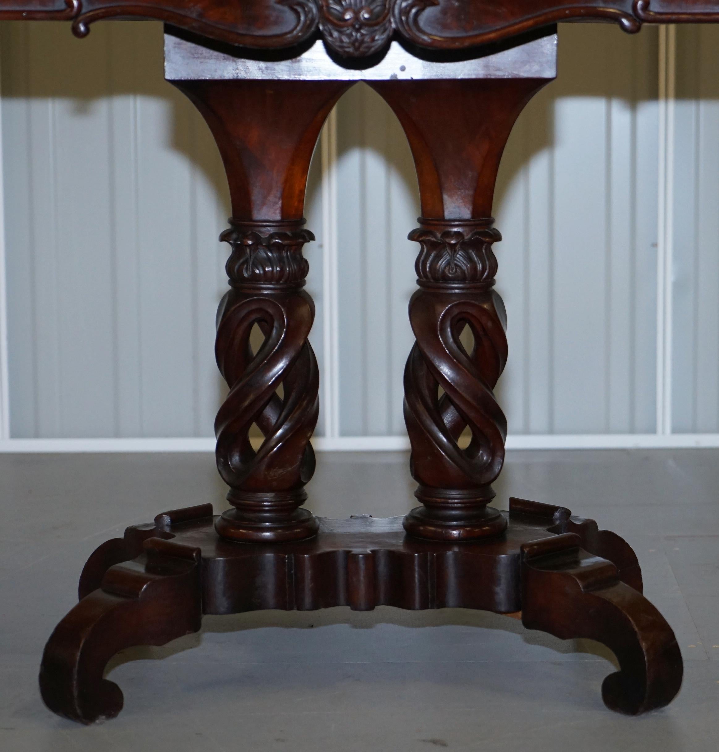 Rare Pair of R.Strahan and Co Dublin Irish Regency Hardwood Fold over ...