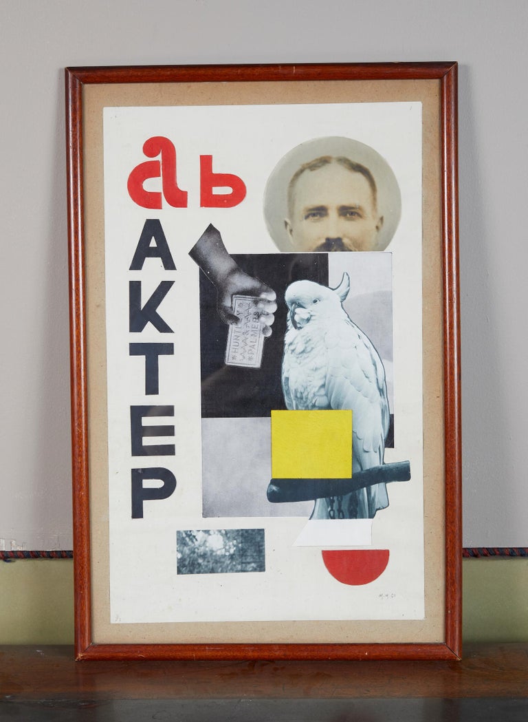 Rare Pair of Russian Avant Garde Collage by Mikhael Menkov For Sale at ...