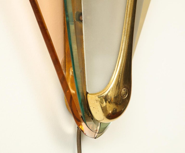 Rare Pair of Sconces by Max Ingrand for Fontana Arte at 1stDibs