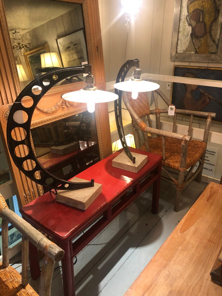 Rare Pair of Very Large 19th Century Crescent Shaped Micrometer Custom ...