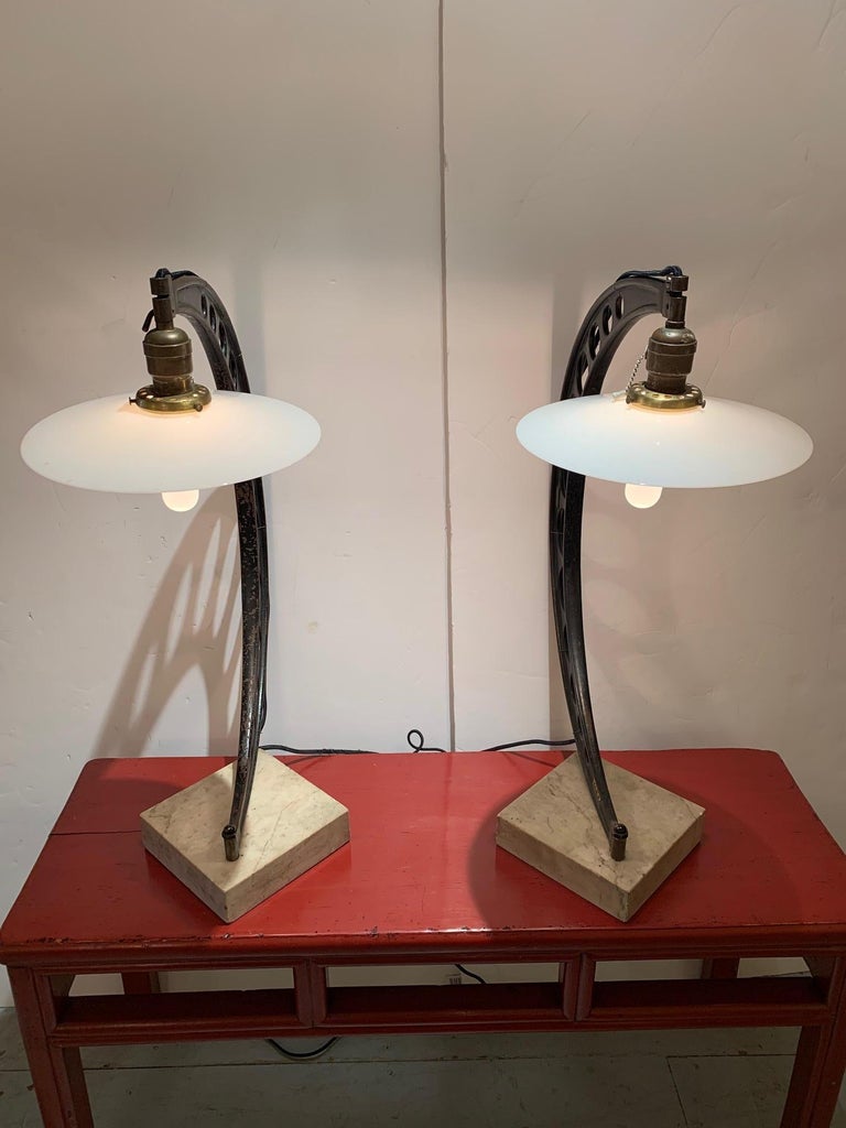 Rare Pair of Very Large 19th Century Crescent Shaped Micrometer Custom ...