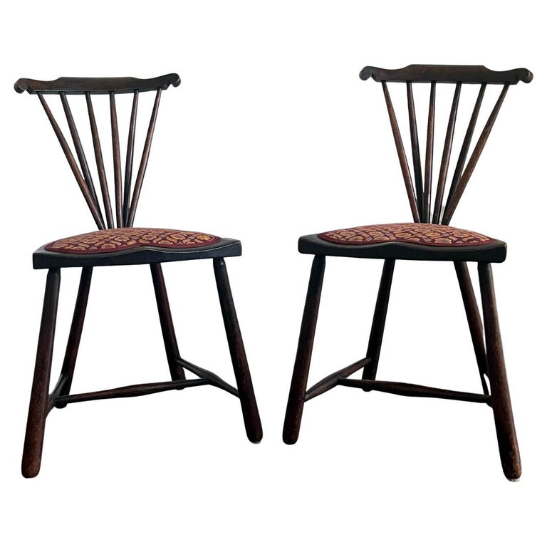 Rare Pair of Vienna Secession Modern Chairs by Adolf Loos For Sale at ...