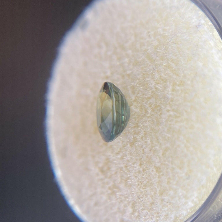 Rare Parti Colour Sapphire 1.22ct Blue Green Yellow Oval Cut Loose Gem ...