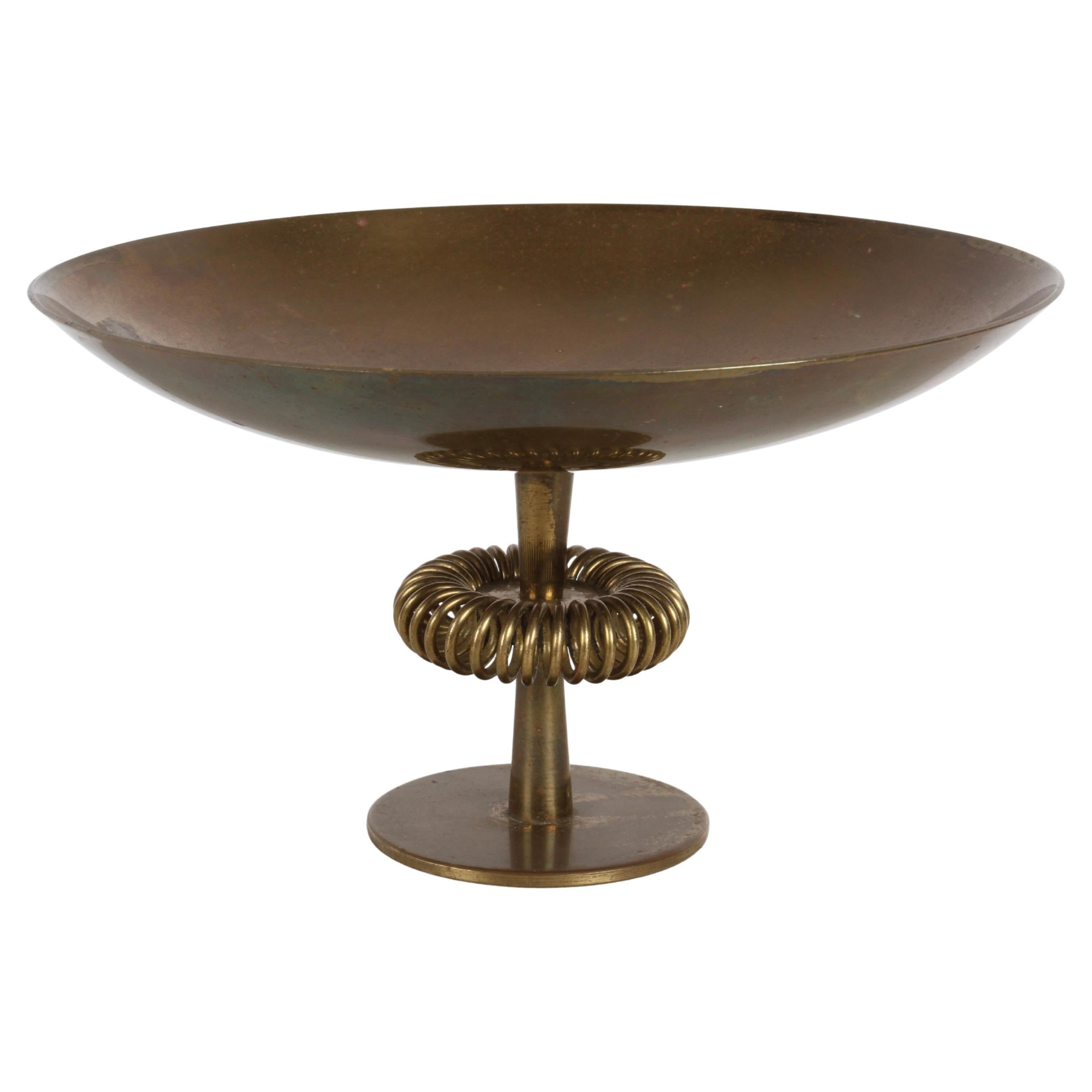 Rare Parzinger Style Brass Compote or Tazza by Buenilum Brass For Sale ...