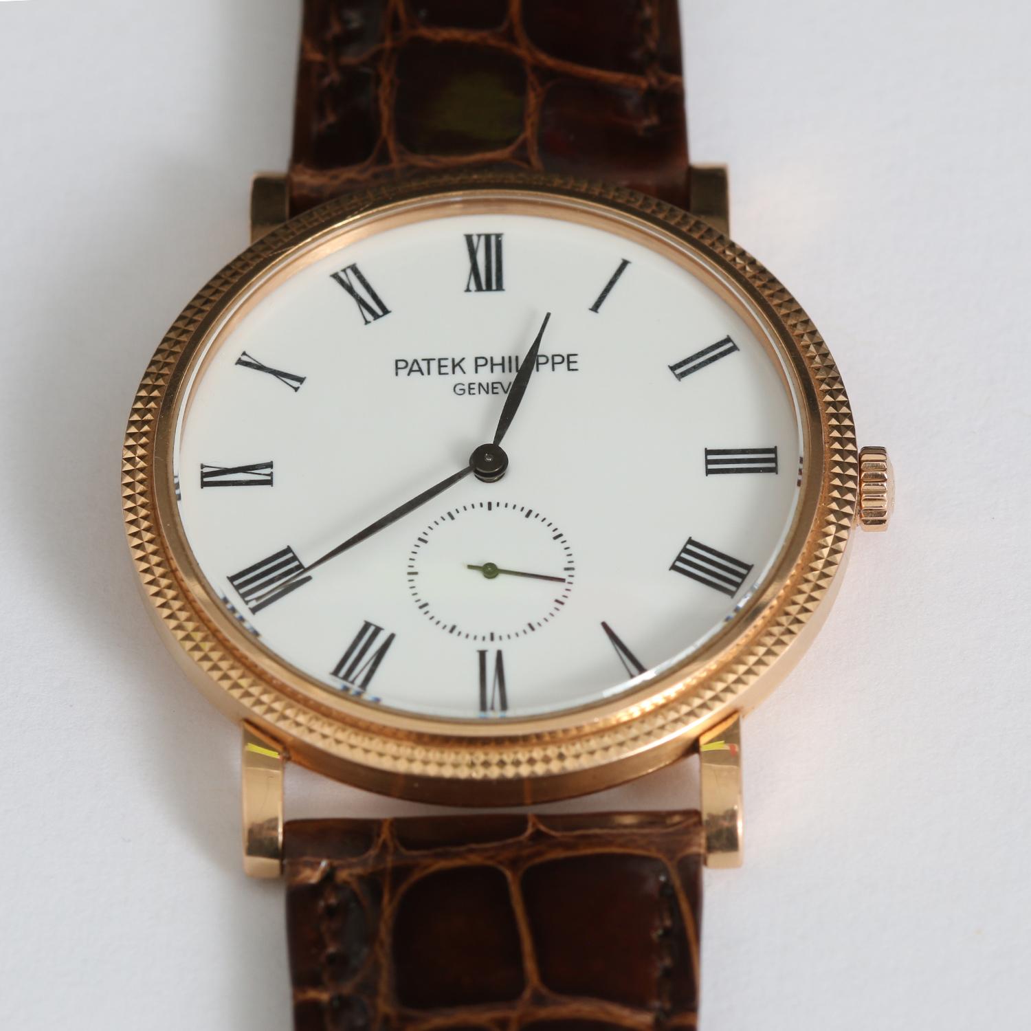 Rare Patek Philippe Calatrava 18k Rose Gold Men's Watch 5116R at ...