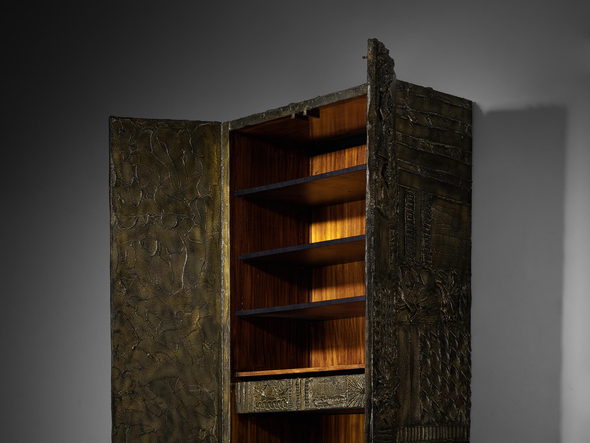 Rare Paul Evans for Paul Evans Studio 'PE43' Cabinet in Sculpted Bronze ...
