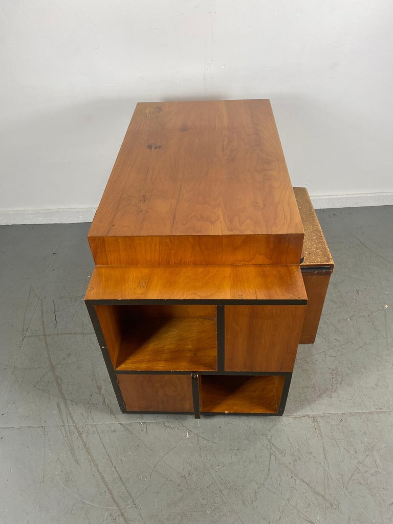 Rare Paul Frankl Skyscraper Desk / Bench, Art Deco, Modernist, Cubist ...