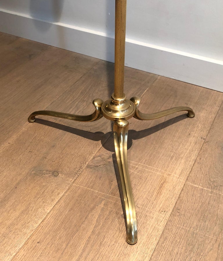 Rare Pendulum Brass Floor Lamp For Sale at 1stDibs