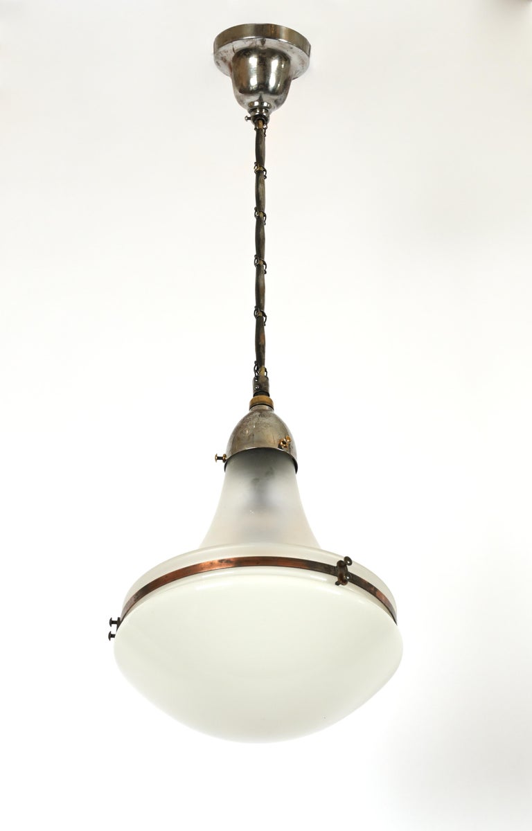 Rare Peter Behrens "Luzette" Ceiling Light For Sale at 1stDibs