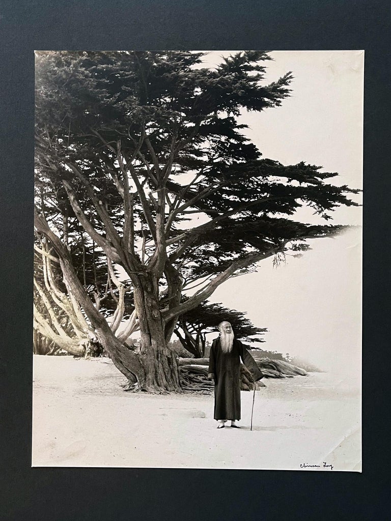 Rare Framed Photograph of Zhang DaQian by Chin San Long For Sale at 1stDibs