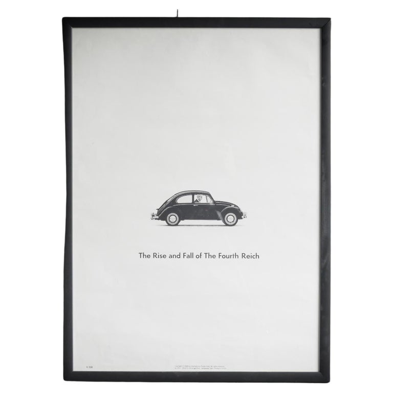Rare Political "Fourth Reich" Poster with Lyndon Johnson VW For Sale at ...