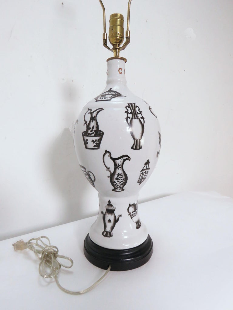 Rare Porcelain Advertising Ware Table Lamp, Baltimore, circa 1840s For ...