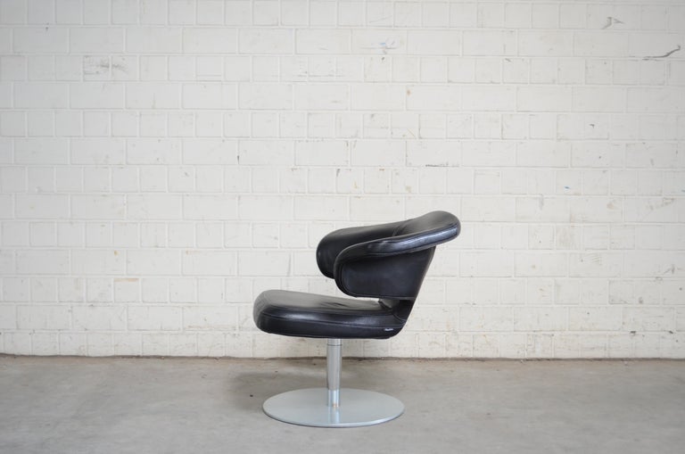 Rare Prototype of ClassiCon Munich Lounge Chair Black Leather For Sale ...