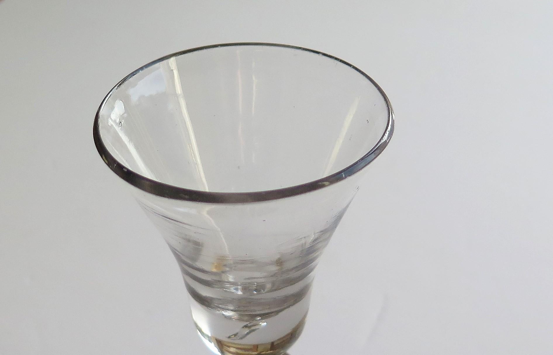 Rare Queen Anne Heavy Baluster Wine Drinking Glass, English Circa 1700 ...