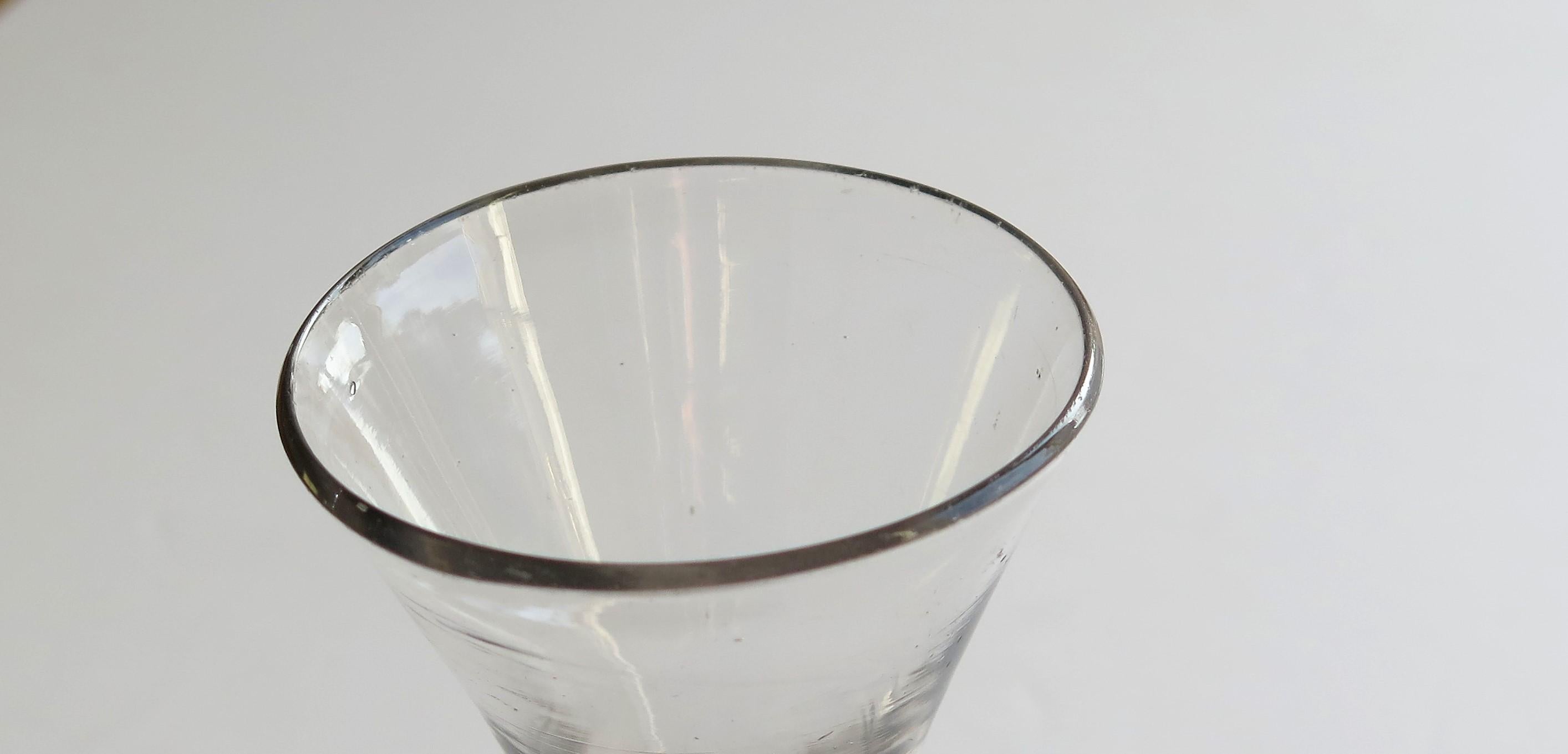 Rare Queen Anne Heavy Baluster Wine Drinking Glass, English Circa 1700 ...