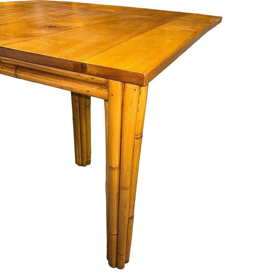 Rare Ratten 3 Gate Leg Drop Leaf Sewing Table w/ Mahogany Top For Sale ...