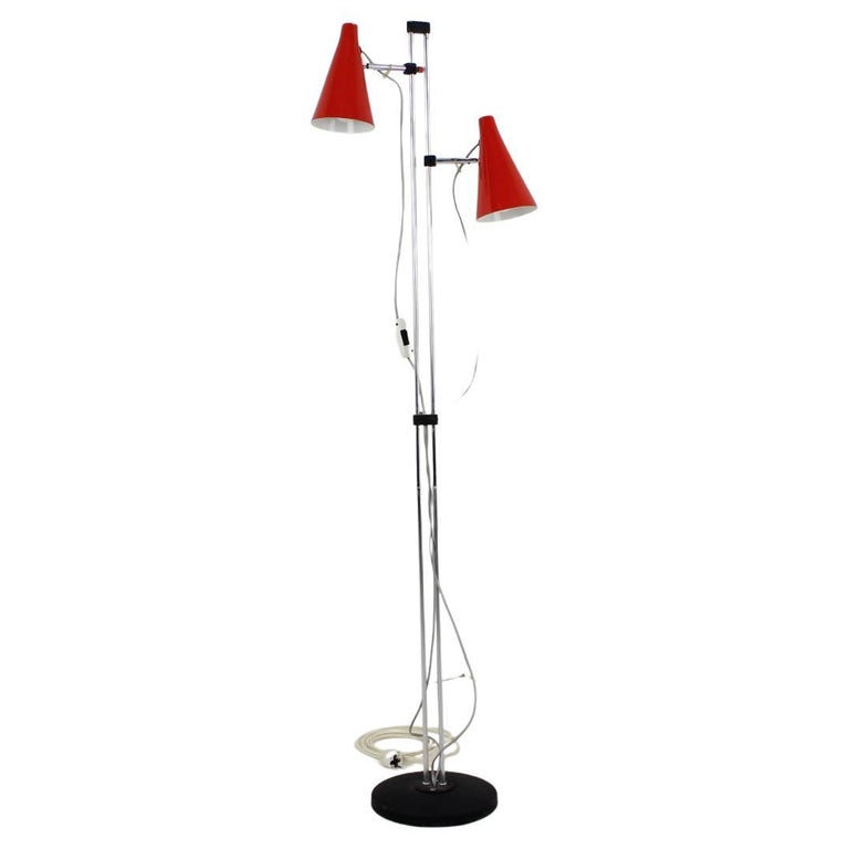 Rare Red Floor Lamp by Lidokov, 1960s For Sale at 1stDibs